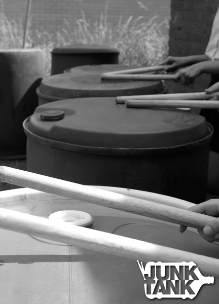 Junk Tank - Gallery - Junk percussion and drumming workshops for ...